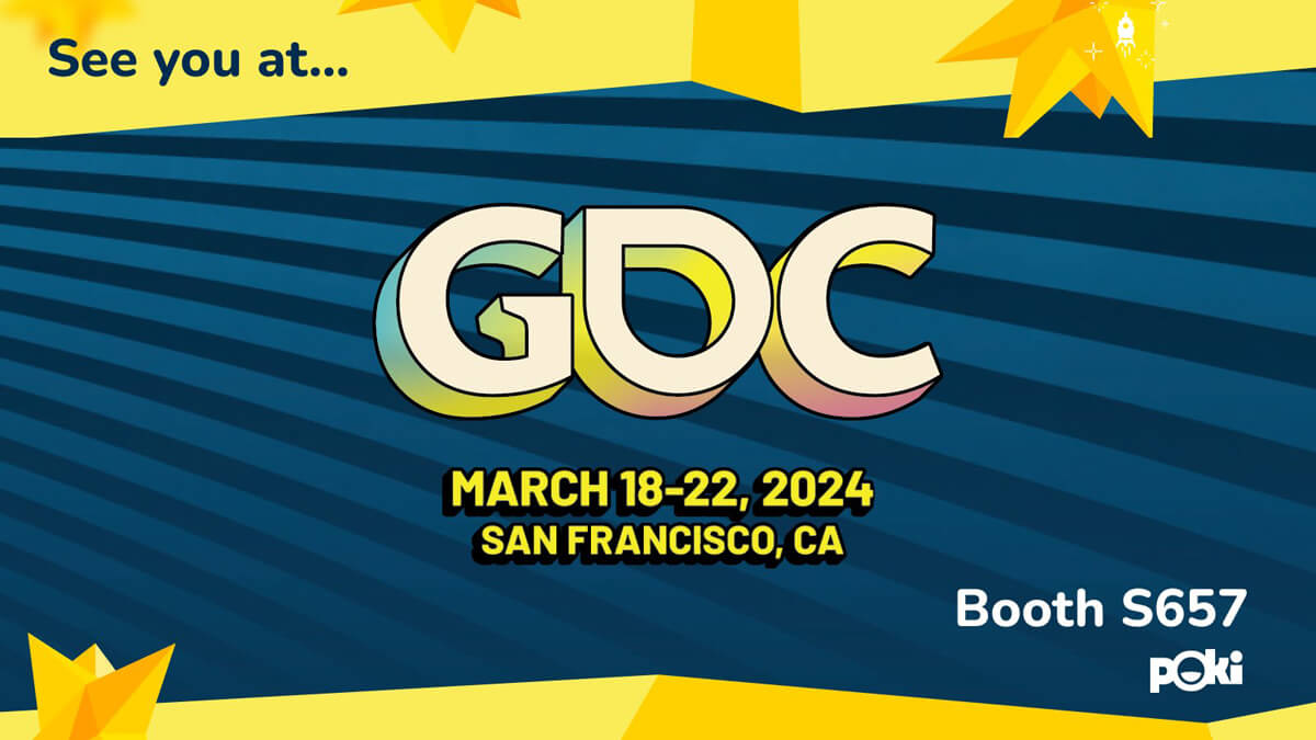 Poki’s Web booth at GDC 2024 - Gamedev.js